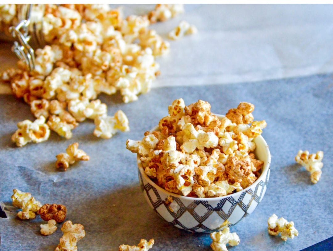 Chocolate popcorn with cocoa powder | Healthy Popcorn Topping