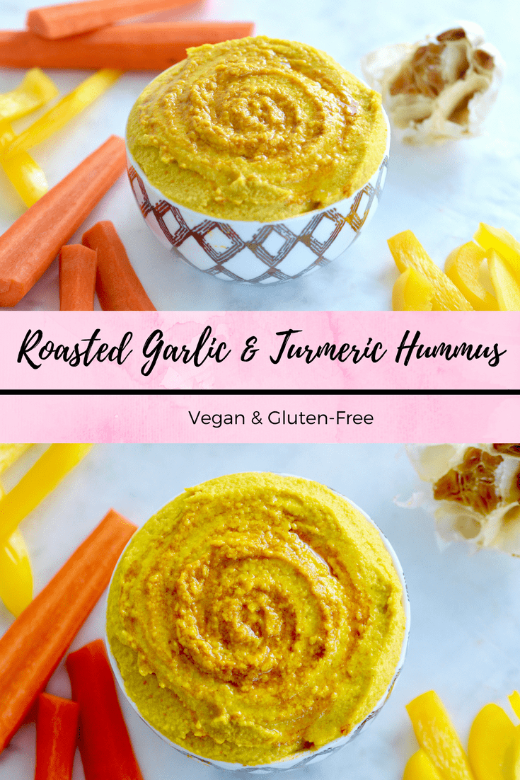 Healthy Turmeric Hummus Recipe | Vegan Homemade Hummus