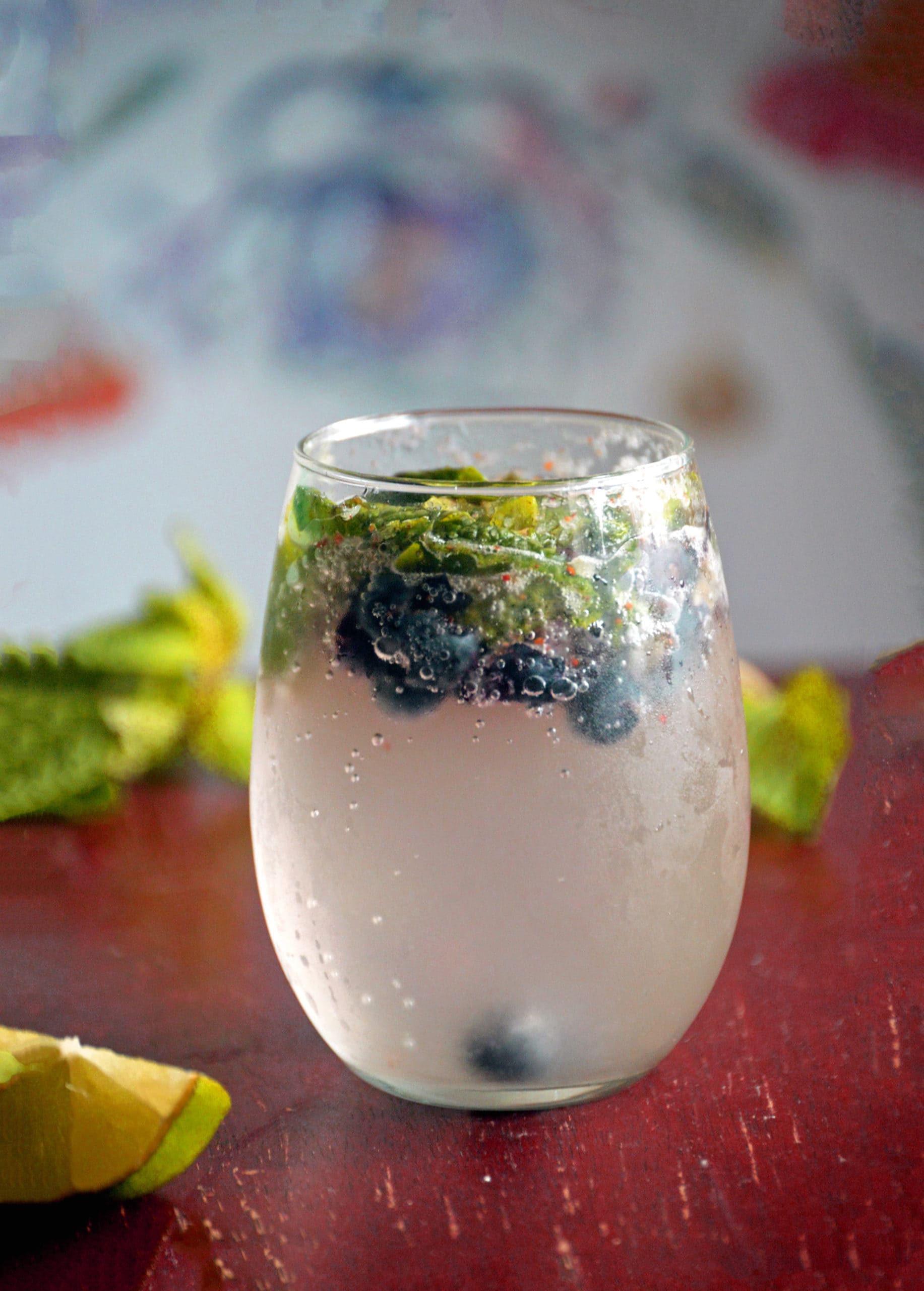 Blueberry Mojito Recipe with Fresh Blueberries & Mint